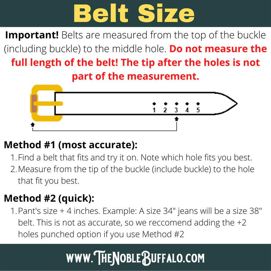 Greener Pastures Horween Chromexcel Soft Leather Belt - Noble Buffalo